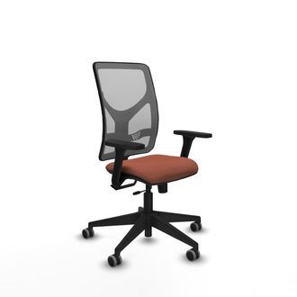 Piqueras y Crespo Schreibtischstuhl mit 3D-Armen, h&ouml;henverstellbare Lendenwirbelst&uuml;tze, ausgestattet mit Syncro/Traslack und Schneideschaum, mit Rollen 65 mm, Parkett, 