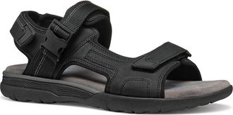 Geox Herren U SPHERICA EC5 B Sport Sandal, Black, 43 EU