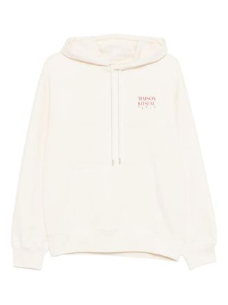 Maison Kitsun&eacute; hoodie &agrave; logo imprim&eacute; - Tons neutres