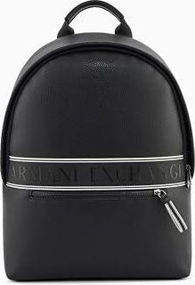 A|X Armani Exchange A|X Mens Ian backpack, BLACK, large size