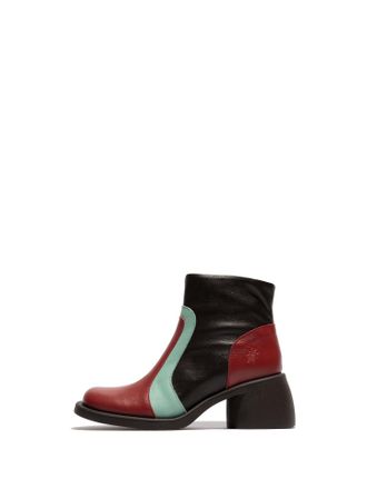 FLY London Fly London Damen HEWI304FLY Fashion Boot, INT. Rust/DK. Mint/DK. Brown, 38 EU