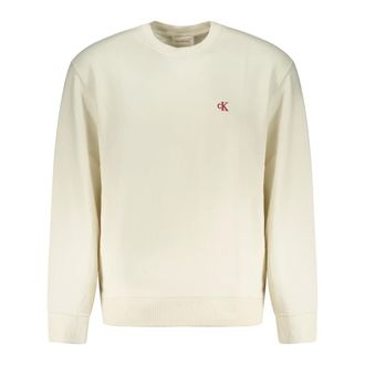 Calvin Klein Homme, Sweatshirts et sweats &agrave; capuche, Blanc, Taille: XL Relaxed Monogram SweaT-shirt