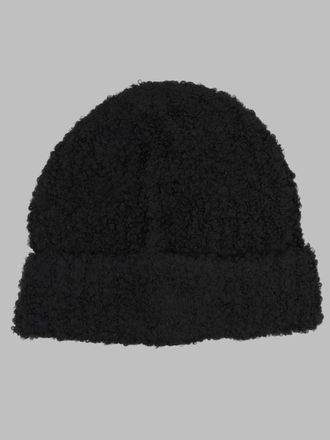 Maison Margiela S62TB0009_M13342900 Logo Patch Beanie - Black
