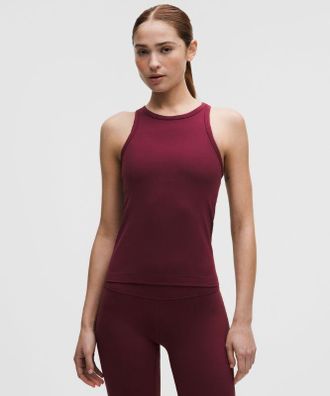 lululemon D&eacute;bardeur dos nageur Align longueur taille pour Femmes - Burgundy - Taille 10