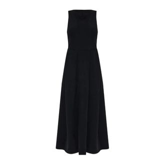 Emporio Armani &Auml;rmelloses A-Linien-Midikleid - - Dresses - Damen - Schwarzk - L
