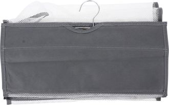Valiclud Mehrschichtiger Wiederverwendbarer Aufbewahrungsbeutel mit Edelstahl Haken Großer Kapazität Transparenter Sicht Robust Genäht für Handtaschen und Klei