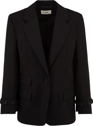 SOLOTRE Milanese-Strickjacke mit Manschettenlaschen - - Jackets - Damen - Schwarzk - L