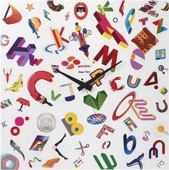 Guzzini Home, ALPHACLOCK Wanduhr - Verschiedene Farben, 60x60 cm - 19590052