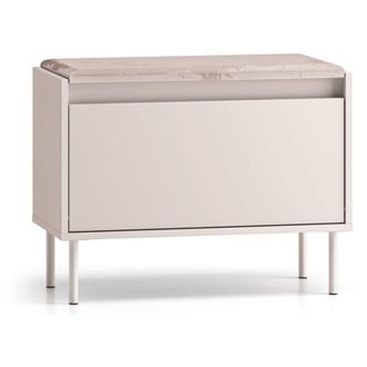 Selsey Selsey DIOCE - Schuhbank mit Klappe, Kaschmirgrau, 69 cm