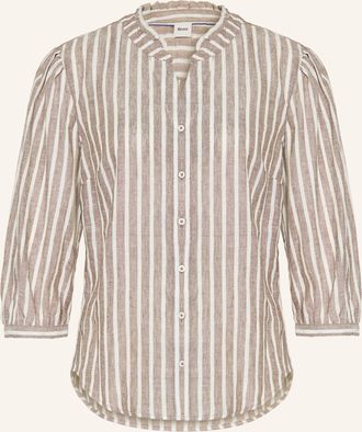 Brax Brax Bluse Violet Mit Leinen Und Glitzergarn beige