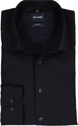 Olymp Herren Hemden blau Baumwoll-Stretch