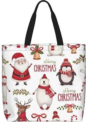 Generic P&egrave;re No&euml;l Sac A Main Femme Imperm&eacute;able Sacs De Courses Grand Sac Cabas Pour Plage Travail Shopping