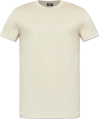 Dsquared2 Homme, Tops, Beige, Taille: XL T-shirt Underwear &agrave; col rond