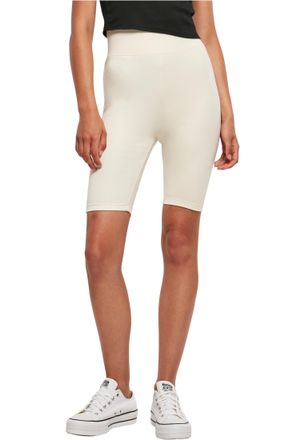 Urban Classics Damen Shorts Ladies High Waist Cycle Shorts whitesand S