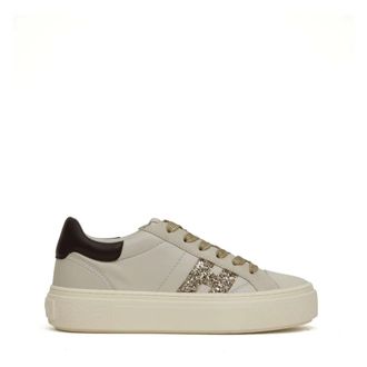 Hogan Femme, Chaussures, Blanc, Taille: 39 EU Cassetta H Glitter Baskets