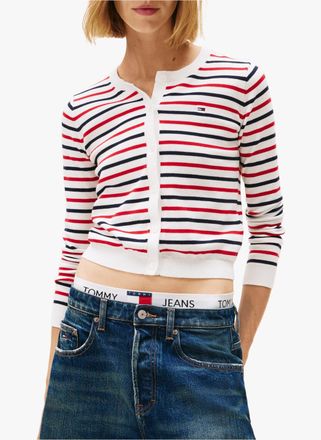 Tommy Hilfiger Cardigan ajust&eacute; &agrave; col ras-du-cou