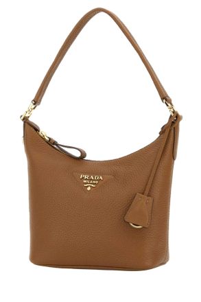 Prada Womens Camel Leather Shoulder Bag Caramel 0 1 Borse A Mano