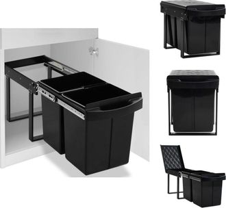 vidaXL M&uuml;lltonnen & Abfalleimer - Living Abfallsammler Soft-Close 48 L