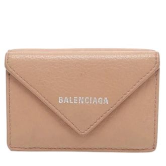 Balenciaga Pre-owned Leder Portemonnaie - - Pre-owned - Damen - Beige - ONE SIZE
