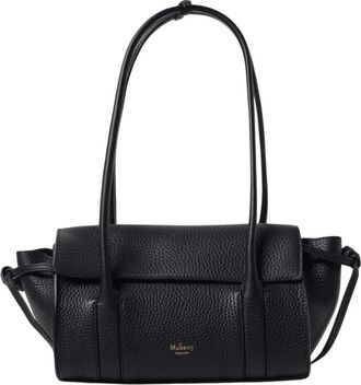 Mulberry Femme, Sacs, Noir, Taille: ONE Size &Eacute;l&eacute;gant sac &agrave; main en cuir avec d&eacute;tail de cordon de serrage