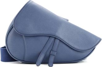 Dior Saddle Leather crossbody bag - Blau