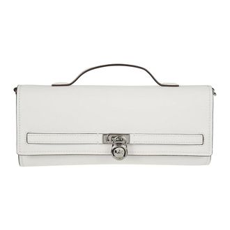 Michael Kors Femme, Sacs, Blanc, Taille: ONE Size Medium Hamilton Moderne Convertible Clutch