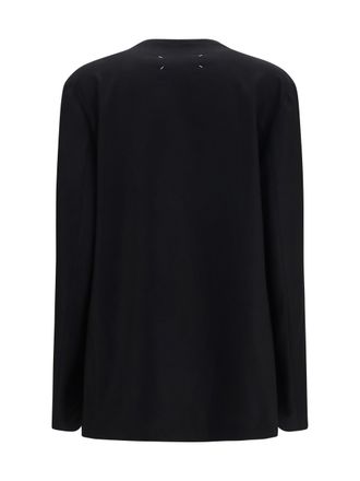 Maison Margiela Womens Minimal Virgin Wool Jacket Black
