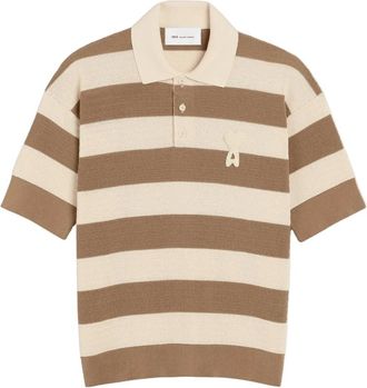 Ami Homme, Tops, Multicolore, Taille: S Polo &agrave; manches courtes ADC