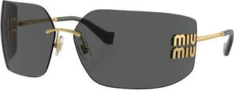 Miu Miu Eyewear SMU54Y5AK5S0 Sunglasses - Gold