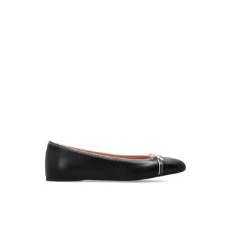 Valentino Garavani Femme, Chaussures, Noir, Taille: 36 1/2 EU Ballerines en cuir