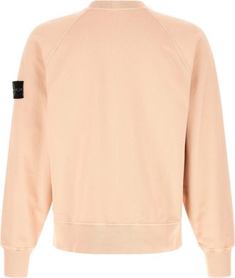Stone Island Garment-Dyed Cotton Sweatshirt - Pink
