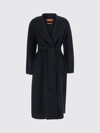 Max Mara Langer Bademantel-Mantel aus Wolle und Kaschmir mit Tailleng&uuml;rtel