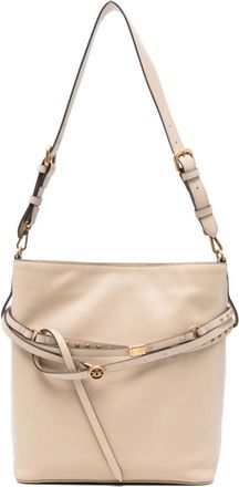 Pinko Pinko, Femme, Sacs, Beige, Taille: ONE Size Belt Classic Bucket