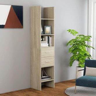 vidaXL Biblioth&egrave;que Ch&ecirc;ne sonoma 40x35x180 cm Bois ding&eacute;nierie - Vidaxl