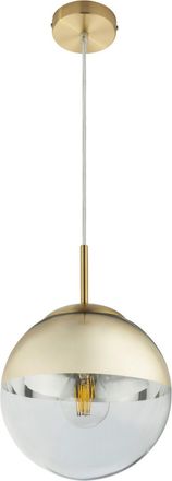 Globo Lighting H&auml;ngeleuchte, Gold, Transparent, Metall, Glas, 120 cm, Lampen & Leuchten, Innenbeleuchtung, H&auml;ngelampen, Esstischlampen
