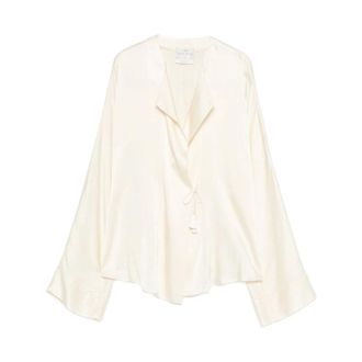 Forte_Forte Seiden Satin Hemd - - Blouses & Shirts - Damen - Wei&szlig; - XS