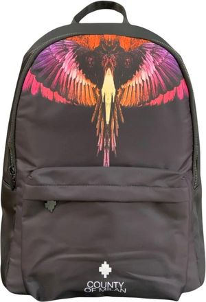 Marcelo Burlon Zaino stampa orange wings - - Bags - unisex - Schwarzk - ONE SIZE