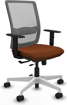 Piqueras y Crespo Haches Arbeitsstuhl mit 1D-Armen, h&ouml;henverstellbare Lendenwirbelst&uuml;tze, ausgestattet mit Syncro/Traslack und eingespritztem Schaum. Mit Rollen von 65 