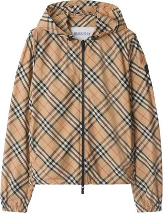 Burberry Check Hooded Jacket