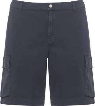 Woolrich Homme, Shorts, Bleu, Taille: XL Short Cargo Teint en Pi&egrave;ce