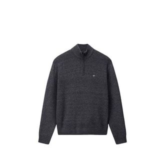 Napapijri Pull droit col montant en laine m&eacute;lang&eacute;e