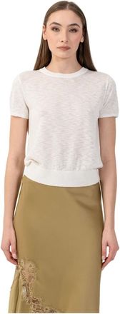 Kocca Femme, Pulls, Blanc, Taille: 40 FR T-Shirt Coupe Slim Contour&eacute;e