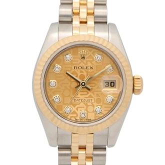 Rolex Montre Pre-owned Vintage Datejust 179173G - Femme - Pre-owned - Jaune - Taille: ONE Size