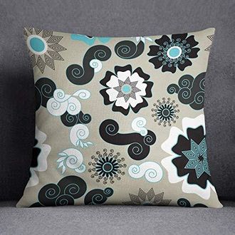 Questo Casa Dekorativ Kissenhülle, Kissenbezug, Zierkissenbezug, Wohnkultur, Für Sofa, Kaffeestube, Größe: 45X45 cm - Entworfen und hergestellt in der Türkiye