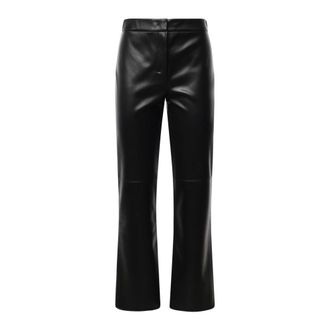 Max Mara Leather Hosen - - Trousers - Damen - Schwarzk - S