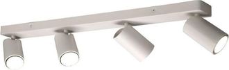 Millumine Rampe 4 Spots M&eacute;tal Blanc Gu10 Orientables Sally