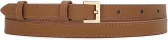 Kazar Lederg&uuml;rtel mit elegantem Saum und quadratischer Schnalle - - Accessories - Damen - Braun - 90 CM