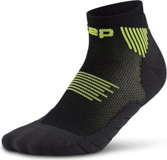 CEP Chaussettes de course courtes avec compression pour homme, Core 5.0 Low Cut, taille III/M / 39-42, noir/citron vert, Noir/vert lime, M