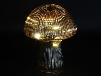 Countryfield Tischlampe LED Champy L braun 20cm