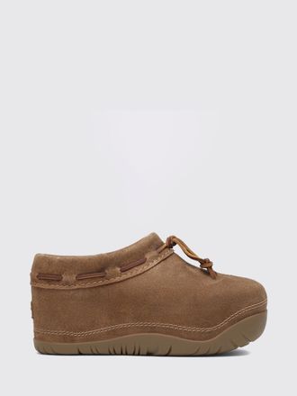 UGG Keil-Mules aus Veloursleder von mit Pelzfutter